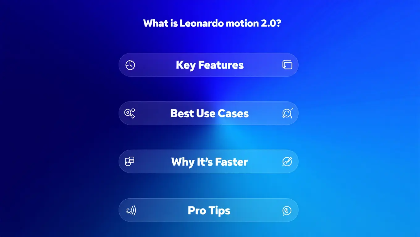 Leonardo Motion 2.0 — Complete 2025 Guide
