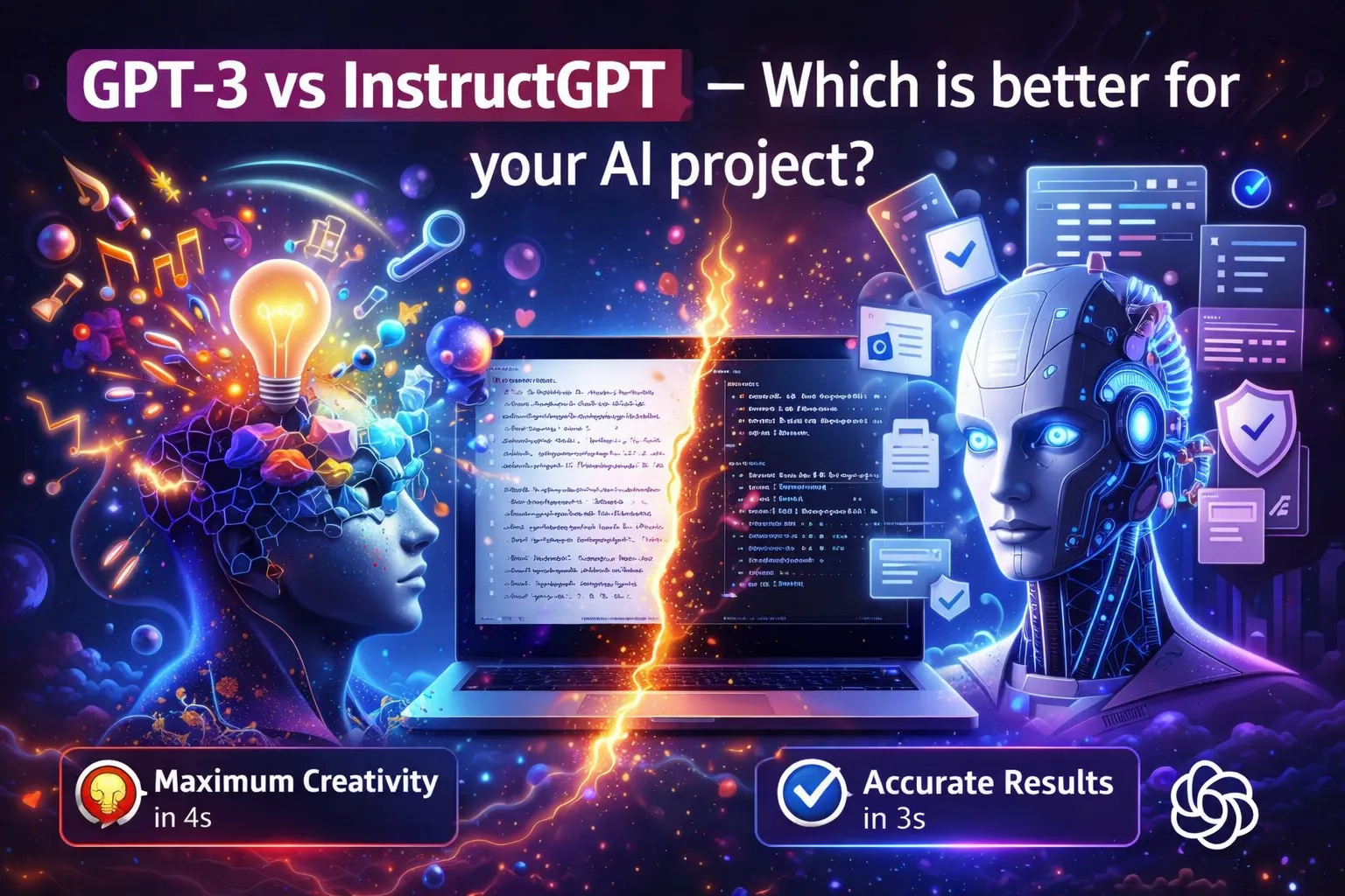 GPT-3 vs InstructGPT — 3s Test Reveals a Shocking Winner