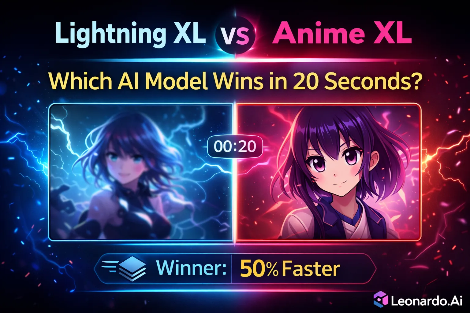 Lightning XL vs Anime XL — Which Wins in 20s? 50% Faster Now