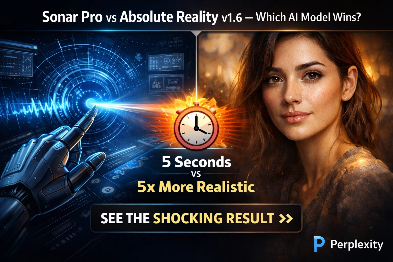 Sonar Pro vs Absolute Reality v1.6 — Build an AI Stack in 5m